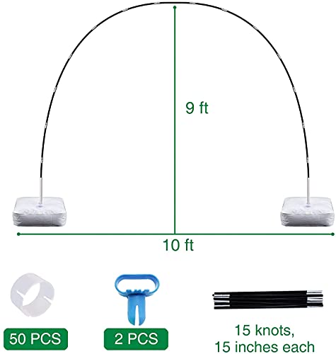 Adjustable Balloon Arch kit with Base, 9Ft Tall &10Ft Wide Adjustable Balloon Arch Stand Party Backdrop Decoration Tool for Wedding Birthday Baby Shower Halloween Christmas Party
