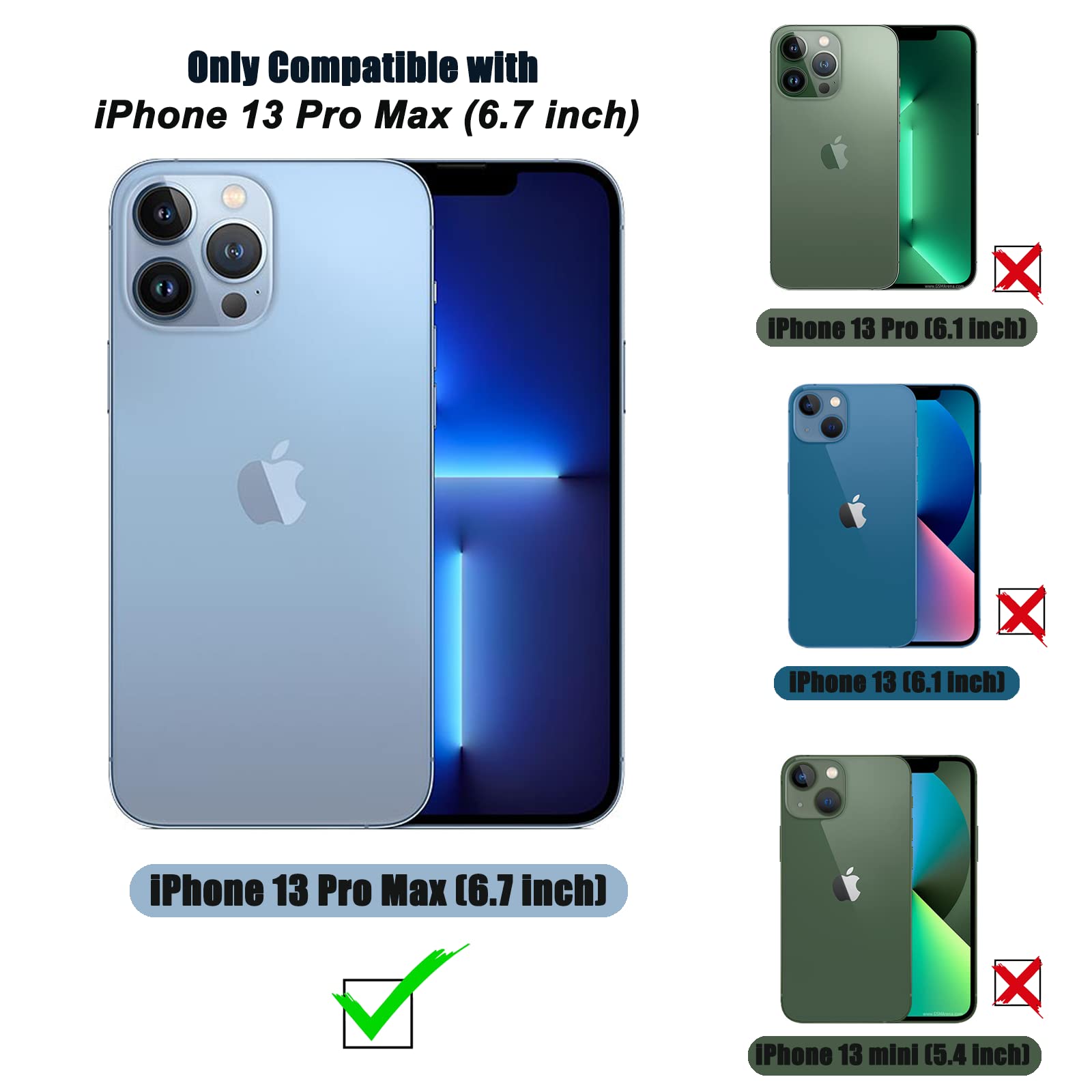 SobLn for Rectangle iPhone 13 Pro Max Case Magnetic Gradient Color Compatible with MagSafe Silicone Slim Anti-Scratch Shockproof with Full Camera Lens Protection for Women Men Phone Case (Pink Red)