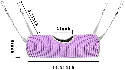 3 Pack Ferret Hanging Tunnel Hammock Warm Swinging Bed for Ferret Guinea Pig Sugar Glider Rats Squirrel Small Animal Hideout Tube Toys Cage Accessories (3 Pack)
