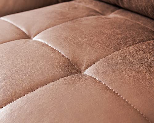 High Elastic Sponge Two-seat Sofa(Earth Yellow)