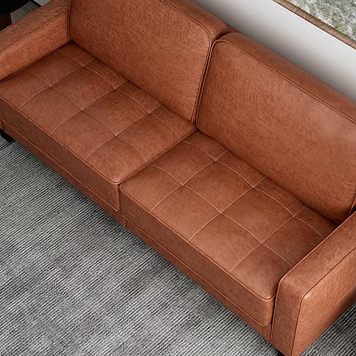 High Elastic Sponge Two-seat Sofa(Earth Yellow)