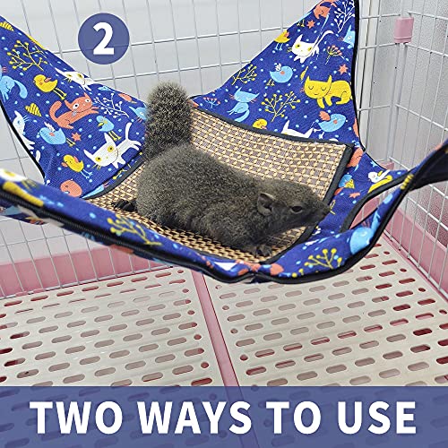 Oncpcare Hanging Hamster Rat Hammock Tent Guinea Pig Bed Nest House Chinchilla Hideout Rat Toys Cage Accessories for Small Animals Sugar Gliders