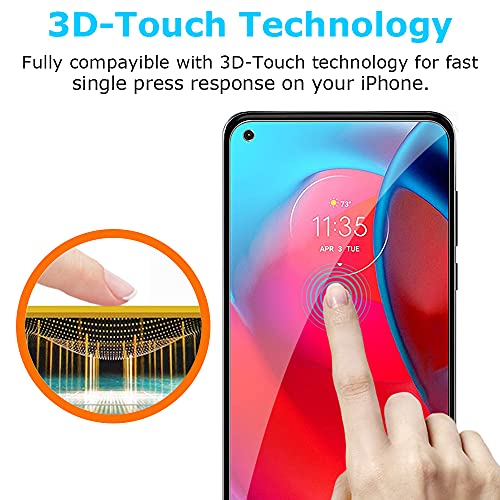 [2+2 Pack] for Motorola Moto G Stylus 5G Screen Protector and Camera Lens Protector,9H Hardness Tempered Glass Film,with 2.5D Edge Protection,HD Clear [Anti-Scratch] [Bubble Free] Easy Installation