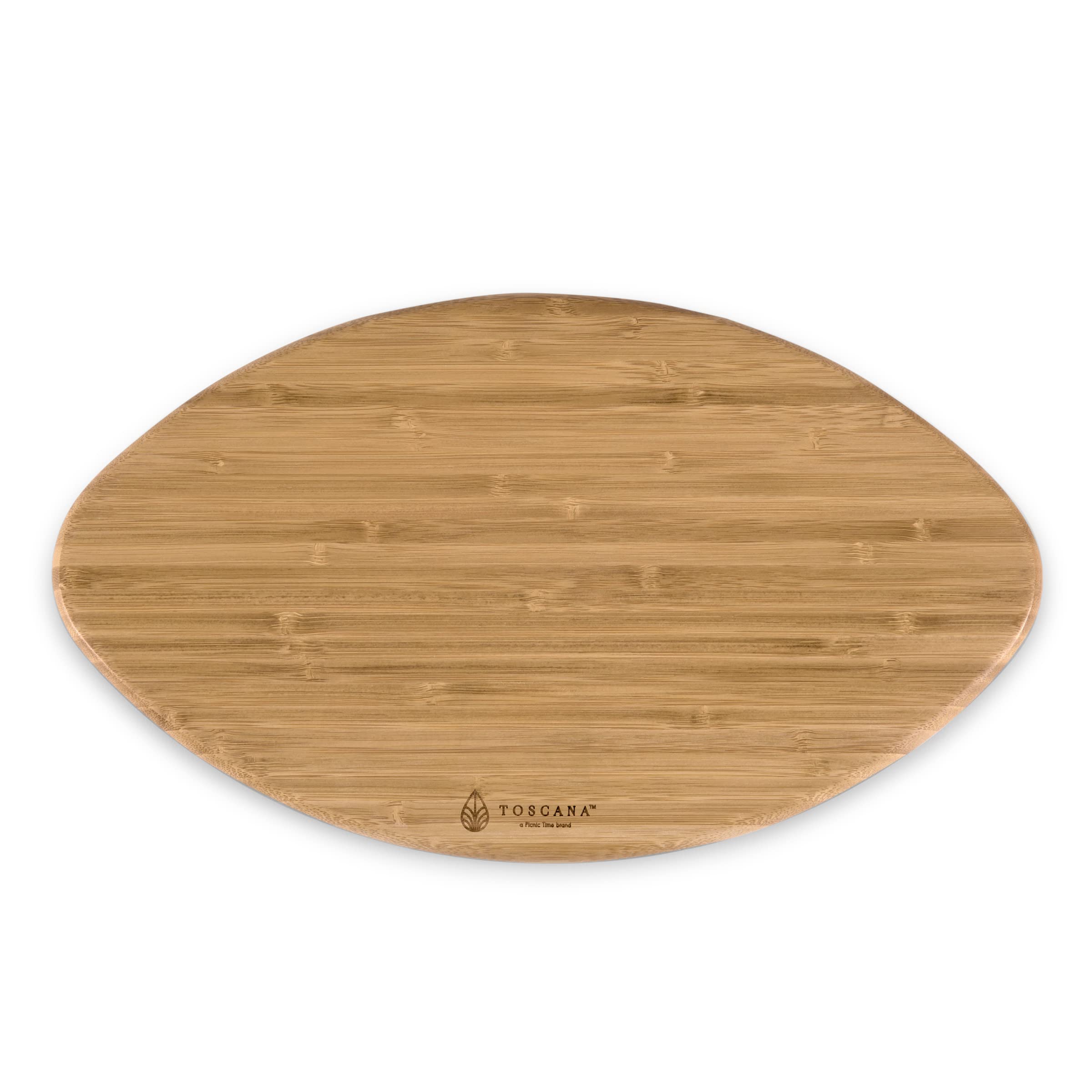 TOSCANA - a Picnic Time brand Touchdown Football Cheese Board, Novelty Charcuterie Board, Serving Platter, Cheese Boards Charcuterie Boards, Wood Cutting Board, (Bamboo)