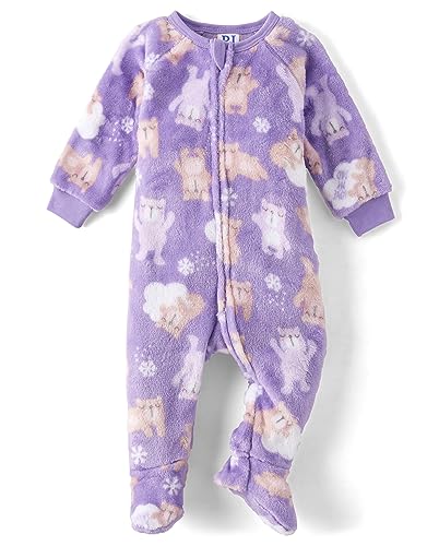 The Children's Place,and Toddler Fleece Zip-Front One Piece Footed Pajama,2T