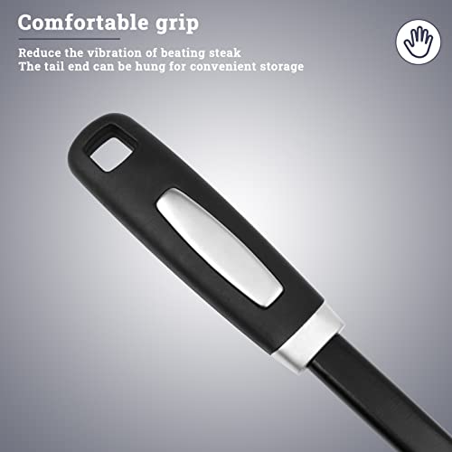 Sihuuu Meat Tenderizer Hammer Dual Sided Meat Mallet with Non-Slip Grip Heavy Duty Metal Meat Pounder Tool for Tenderizing Chicken, Beef, Poultry, Steak