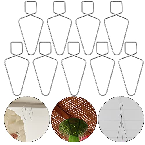 YARNOW 100pcs Ceiling Hook Clips Ceiling Tile Hooks T- bar Clips Drop Ceiling Clips for Office Classroom Home Wedding Decoration Hanging Sign
