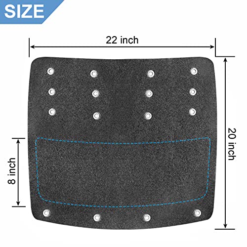 OKBA RV Step Covers Wrap Around, RV Camper Step Covers for 22 Inch RV Camper 8-10" Deep Radius Steps Only - 3 Pack Gray RV Step Rug Carpets