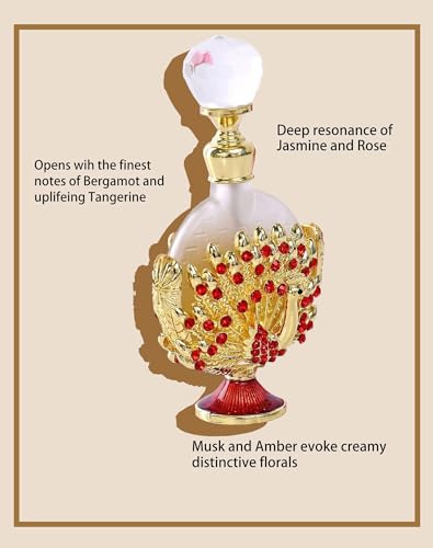 Huibao Gold Arabian Concentrated Perfume Oil, Arabic Perfume for Women, Arabian Perfume Oil- Long Lasting A Seductive Perfume Oil (35ml)