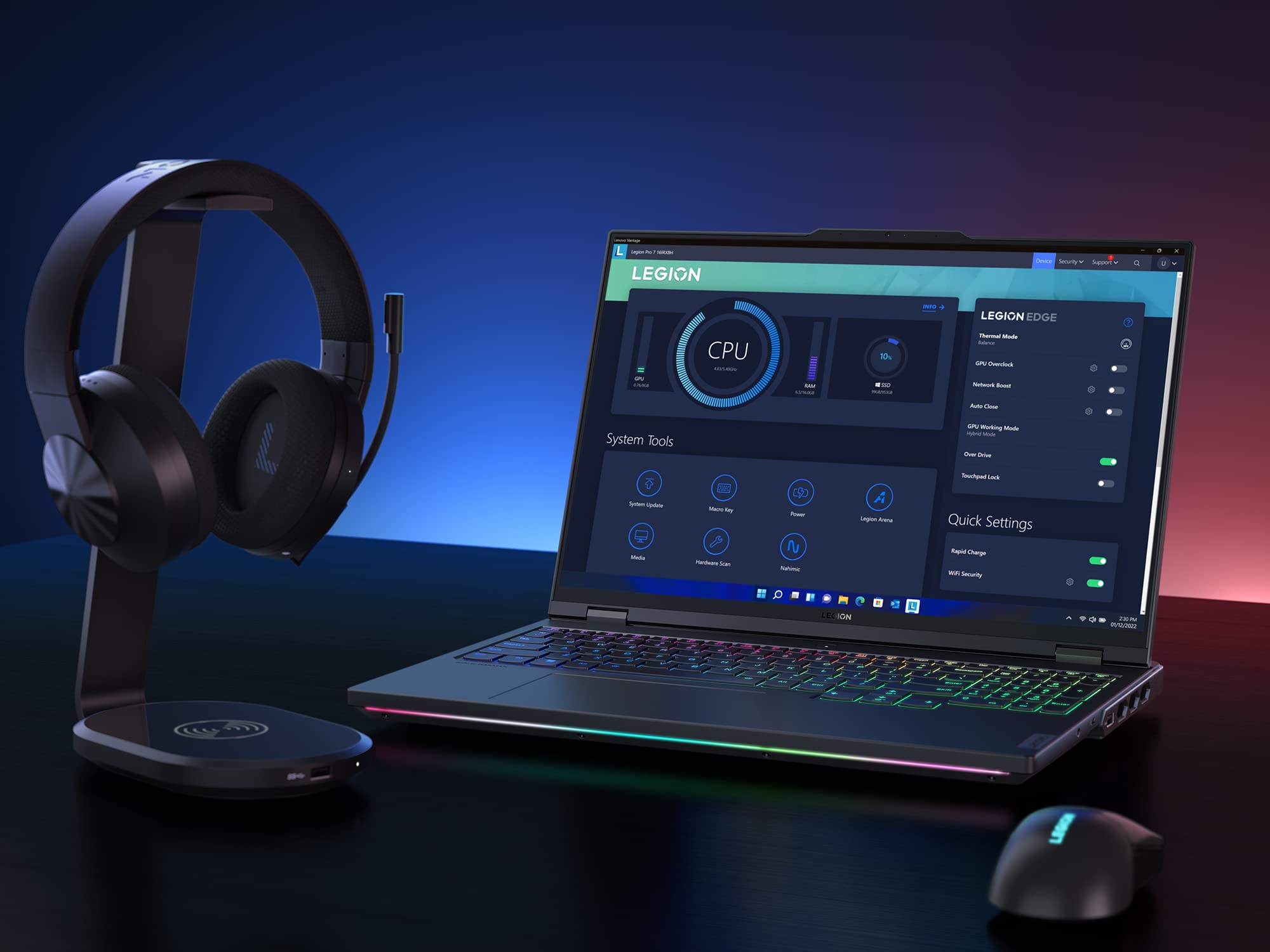 Lenovo Legion Pro 7i 16" QHD+ 500nits Gaming Laptop 240Hz Intel 24-Core i9-13900HX 32GB RAM 2TB SSD NVIDIA GeForce RTX 4090 16GB Windows 11 Pro, Onyx Grey
