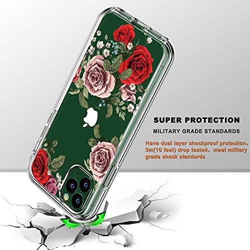FIRMGE for iPhone 11 Pro Case 5.8 Inch, with [2 x Tempered Glass Screen Protector] 360 Full-Body Coverage Military Grade Heavy Duty [Shockproof] [Scratch-Resistant] Phone Protective Cover- LK004