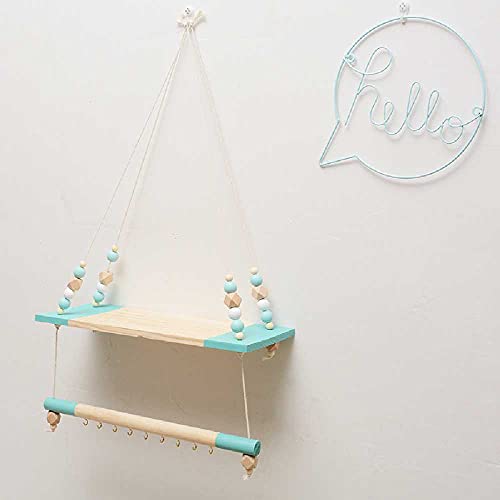 NC Crafts Ins Nordic Nordic Single-Layer Upper Board and Lower Stick Rack for Clothes Hanging White