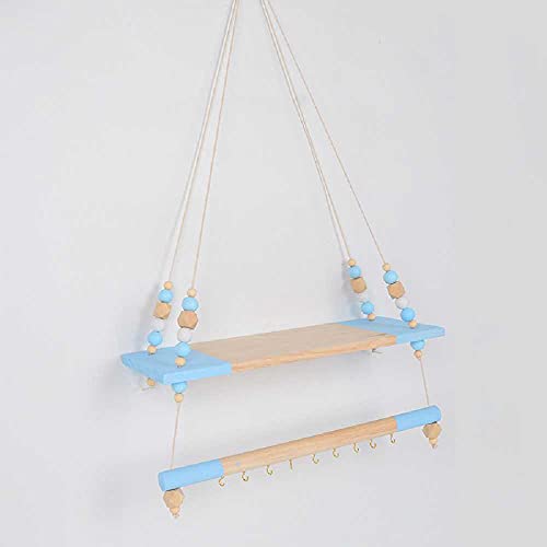 NC Crafts Ins Nordic Nordic Single-Layer Upper Board and Lower Stick Rack for Clothes Hanging White