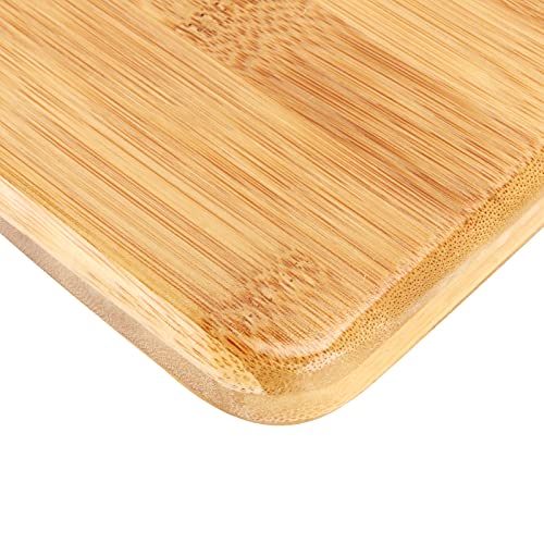 JOIKIT 4 PCS 16 Inch Bamboo Floating Shelves Wall Mounted, Bamboo Wall Shelf, Decorative Floating Shelf for Bedroom, Kitchen, Bathroom, Living Room