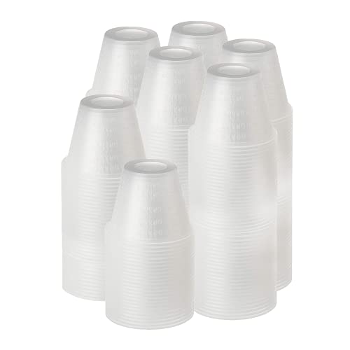 [1000 Count - 1 oz.] Perfect Stix Disposable Graduated Plastic Medicine Cups - For Mixed Pills, Medication Measuring, Resin Mixing, Mouthwash