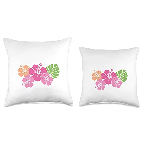 Coconut Girl Y2K 2000s Aesthetic Summer Throw Pillow, 16x16, Multicolor