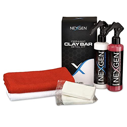 Nexgen Premium Clay Bar Kit β Complete Car Cleaning Kit β 5 Piece Professional-Grade Clay Bars Auto Detailing Wax Kit for Cars, RVs, Motorcycles, Boats, and ATVs