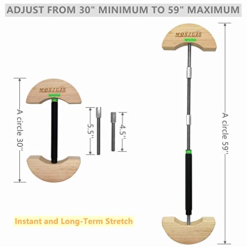 MOSJUIS Pant Stretcher 30" to 59" Stretch Range Heavy Duty Waistband Stretchers for Men Women Jeans Shorts