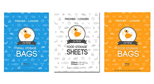 Ovtene Food Storage Bag Collection - Keeps Food Fresher Longer