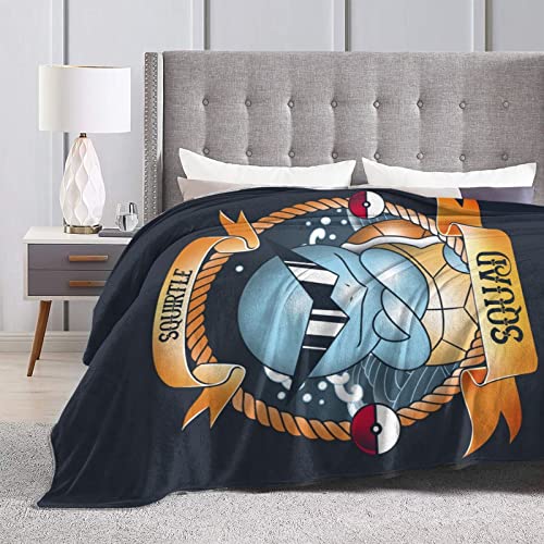 4414 Interesting Flannel Fleece Blanket for Beding Cozy Plush Throw Lightweight Decorative Air Conditioner Towel Couch Sofa Chair Office Travelling Camping Gift 50ft X40ft , Black