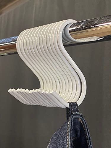 NAHANCO 4" Heavy Duty Steel S-Hook Hanger, White - 12/Carton