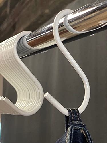 NAHANCO 4" Heavy Duty Steel S-Hook Hanger, White - 12/Carton