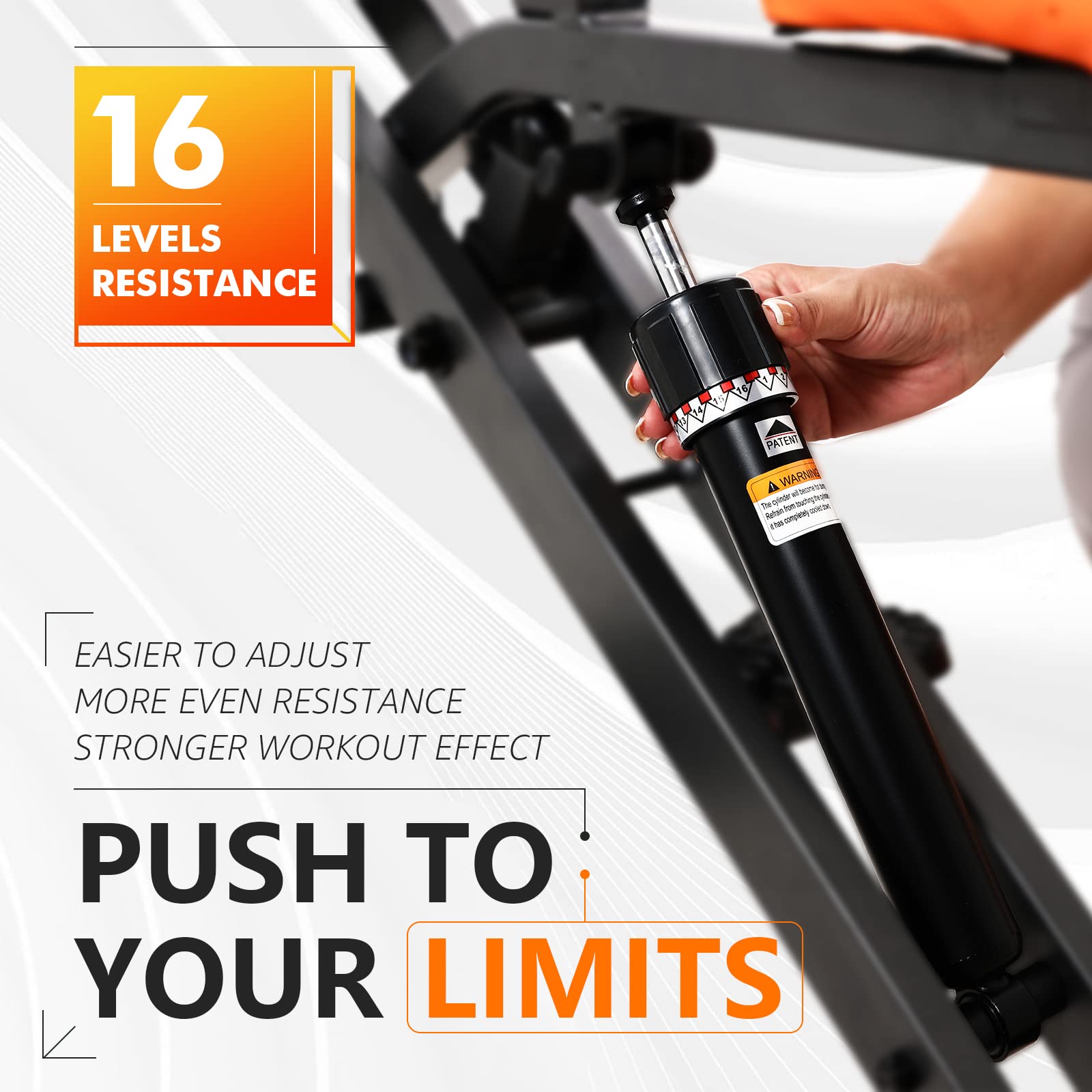 Niceday Hydraulic Squat Machine & Rowing Machine, 16 Resistance level & LCD Monitor