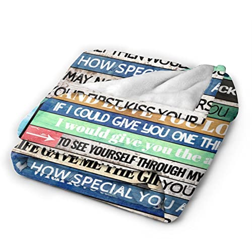 to My Husband Throw Blanket Super Soft Flannel Air Conditioner Blanket Warm Blanket Applicable All Season for Bed Couch Living Room(60"x50")