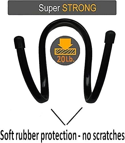 Cowboy Hat Holder Rack, Hat Holder Rack for Trunks Cars SUV, - Flexible Over The Car Seat Hat Hanger Hook - Keep Hat Shape - for Coats, Caps, Bag, Safety Helmet โ 2 Pack - No Hat