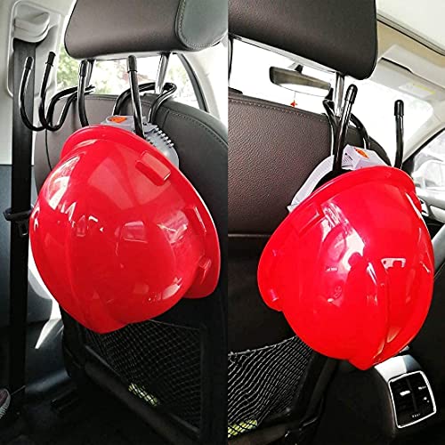 Cowboy Hat Holder Rack, Hat Holder Rack for Trunks Cars SUV, - Flexible Over The Car Seat Hat Hanger Hook - Keep Hat Shape - for Coats, Caps, Bag, Safety Helmet โ 2 Pack - No Hat
