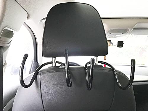 Cowboy Hat Holder Rack, Hat Holder Rack for Trunks Cars SUV, - Flexible Over The Car Seat Hat Hanger Hook - Keep Hat Shape - for Coats, Caps, Bag, Safety Helmet โ 2 Pack - No Hat