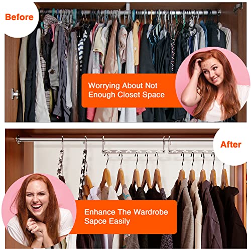 Ulimart Hangers Space Saving -12 Pack- Space Saving Hangers,Closet Organizers and Storage Space Saving Hangers for Clothes ,Hanger Organizer College Essentials Dorm Room Closet Organizers