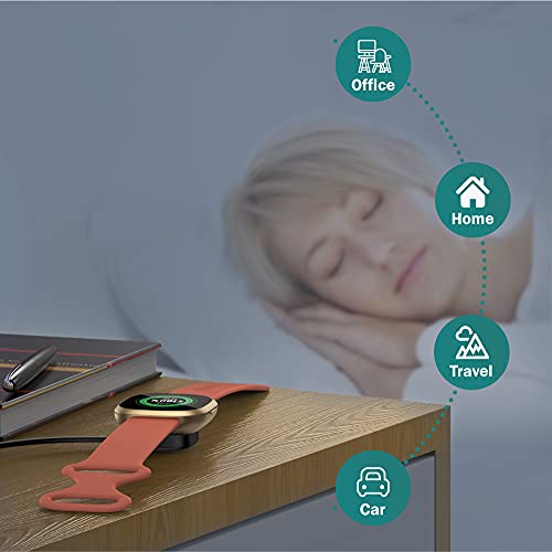 TUSITA Magnetic Charger Compatible with Fitbit Versa 3 4 | Sense 1 2 (NOT for Versa 1 / Versa 2 / Versa Lite) - 6ft. 2-Pack