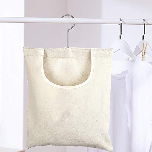 Clothes Pins Bag Holder Oxford Cloth Bag with Steel Hook ,Suitable for Home, Balcony, Travel Portable and So On(Bag)