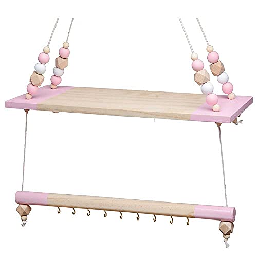 NC Crafts Ins Nordic Nordic Single-Layer Upper Board and Lower Stick Rack for Clothes Hanging Green