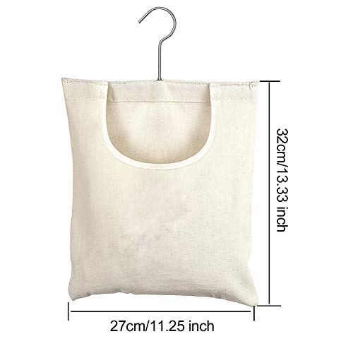 Clothes Pins Bag Holder Oxford Cloth Bag with Steel Hook ,Suitable for Home, Balcony, Travel Portable and So On(Bag)