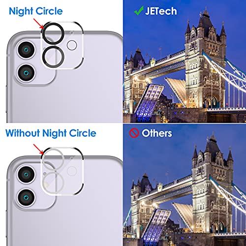 JETech Screen Protector for iPhone 11 6.1-Inch with Camera Lens Protector, Tempered Glass Film, 2-Pack Each