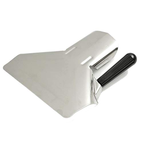QJFCare Stainless Steel French Fry Bagger Scoop Chip Popcorn Bagger Ice Candy Snacks Desserts Scooper with Removable Handle - Right Hand