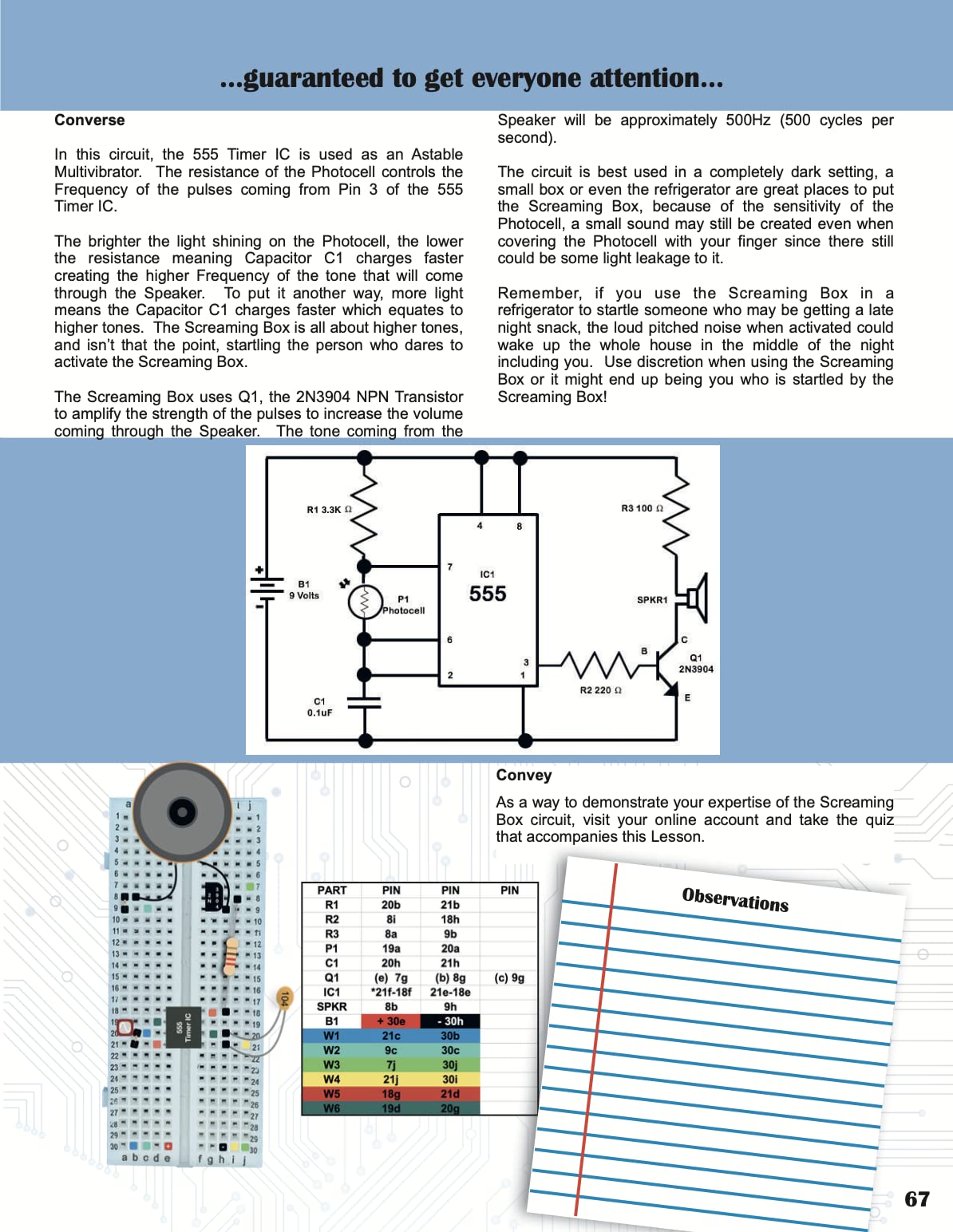 Intro to Electronics Book & Complete Component Kit STEM Compliant 40 Projects
