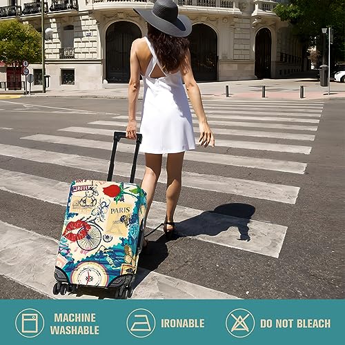 Lefowru Luggage Cover Protector Travel Suitcase Covers Protective Skin for Carry On Baggage Fit 18-20 Inch Luggage