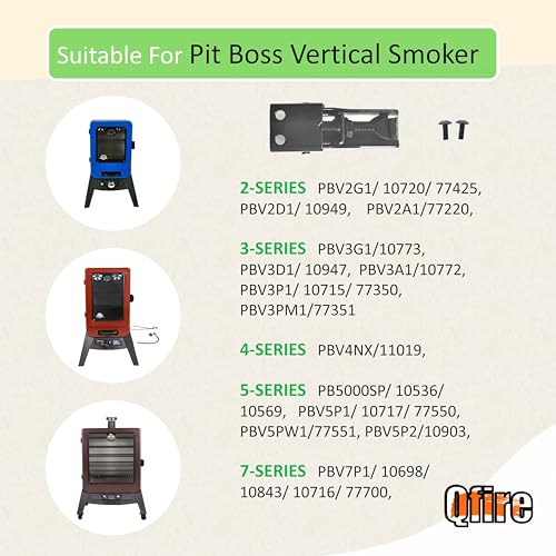 Vertical Smoker Cabinet Door Latch Replacement Parts pbv-06 for Pit Boss 2, 3, 5 and 7 Series Vertical Smoker Accessories