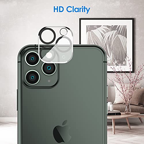 JETech Screen Protector for iPhone 11 Pro Max 6.5-Inch with Camera Lens Protector, Tempered Glass Film, 2-Pack Each