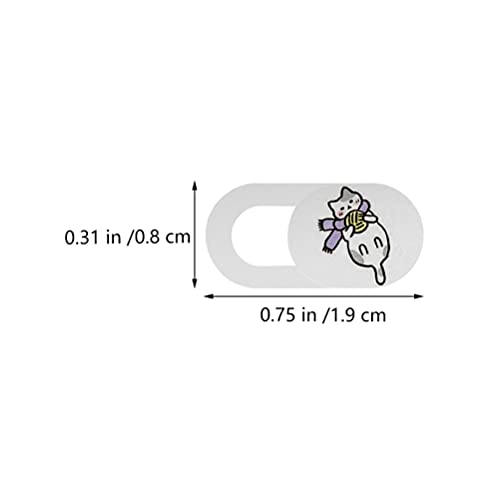 SOLUSTRE Laptop Stickers 3pcs Webcam Cover Slide Camera Cover Cat Pattern Privacy Cover for Laptop Tablet Smartphone Notebook Webcam Computer Camera Phone Cover Style 1 Laptop Camera Cover Slide
