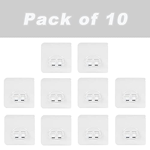 Shower Caddy Adhesive Replacement Stickers Hooks Adhesive Pack of 10 for Corner Shelf Basket Bathroom Shelf, Shower Caddy Hanging