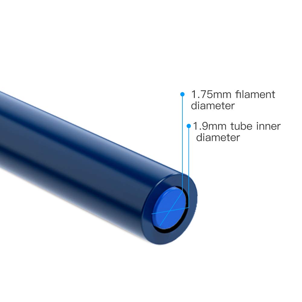 Creality Capricorn Bowden Tube 1.2M, PTFE Tube for 1.75mm Filament, Bowden Tubing for Ender 3/Ender 3 V2/Ender 3 Pro/Ender 3 Max/Ender 3S/Ender 5 Pro/Ender 5 3D Printer