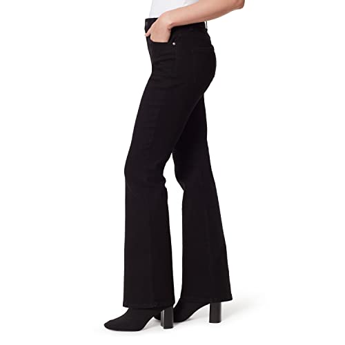 Gloria Vanderbilt Women's Plus Size Amanda High Rise Boot Cut Jean, Black Rinse