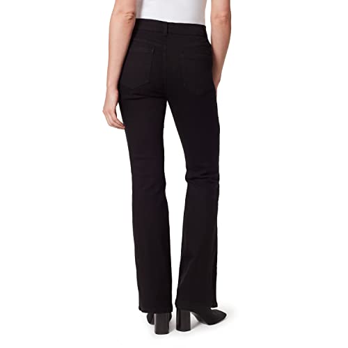 Gloria Vanderbilt Women's Plus Size Amanda High Rise Boot Cut Jean, Black Rinse