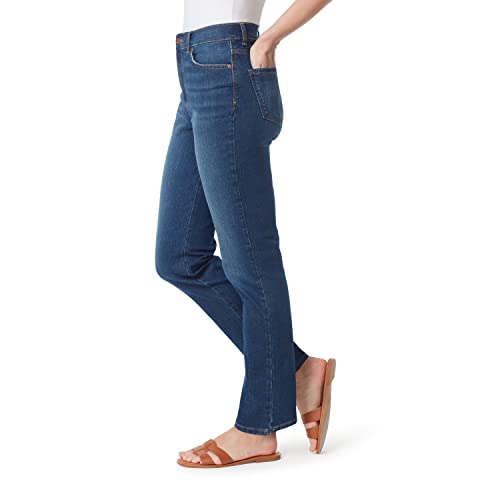 Gloria Vanderbilt Women's Plus Size Amanda Classic High Rise Tapered Jean, Kalahari