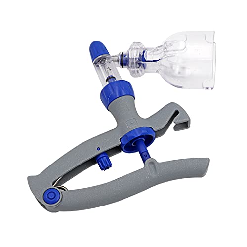 CHUANGRUN Adjustable and Continuous Syringe, 1ml 2ml 5ml Syringe Veterinary Continuous Injector, Animal Injector Gun Animal Drench Gun for Veterinarian Chicken Duck Pig Cow Sheep
