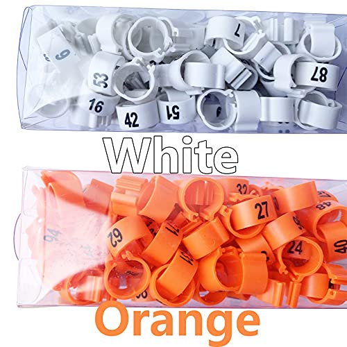 SRRPSPIGEON Pigeon Clip Ring Pigeon Ring Pigeon Band Bird Leg Ring Chicken Leg Band with Serial Number 001-100